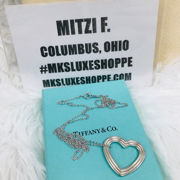 Tiffany & Co. | Jewelry | Tiffany Co Menard Heart 925 Necklace | Poshmark
